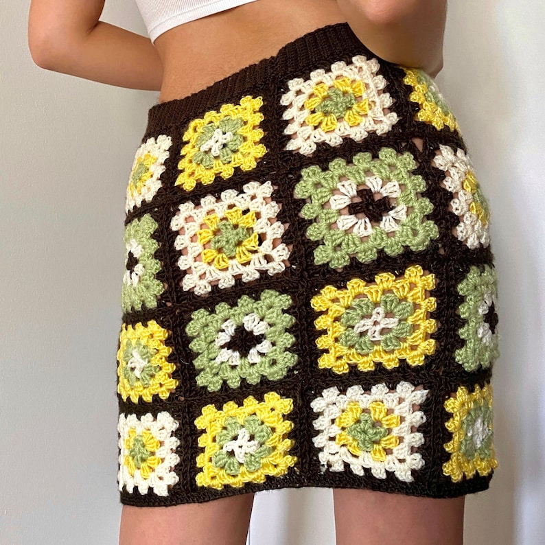 PATTERN Lola Mini Skirt Crochet Granny Square Skirt PDF - Etsy