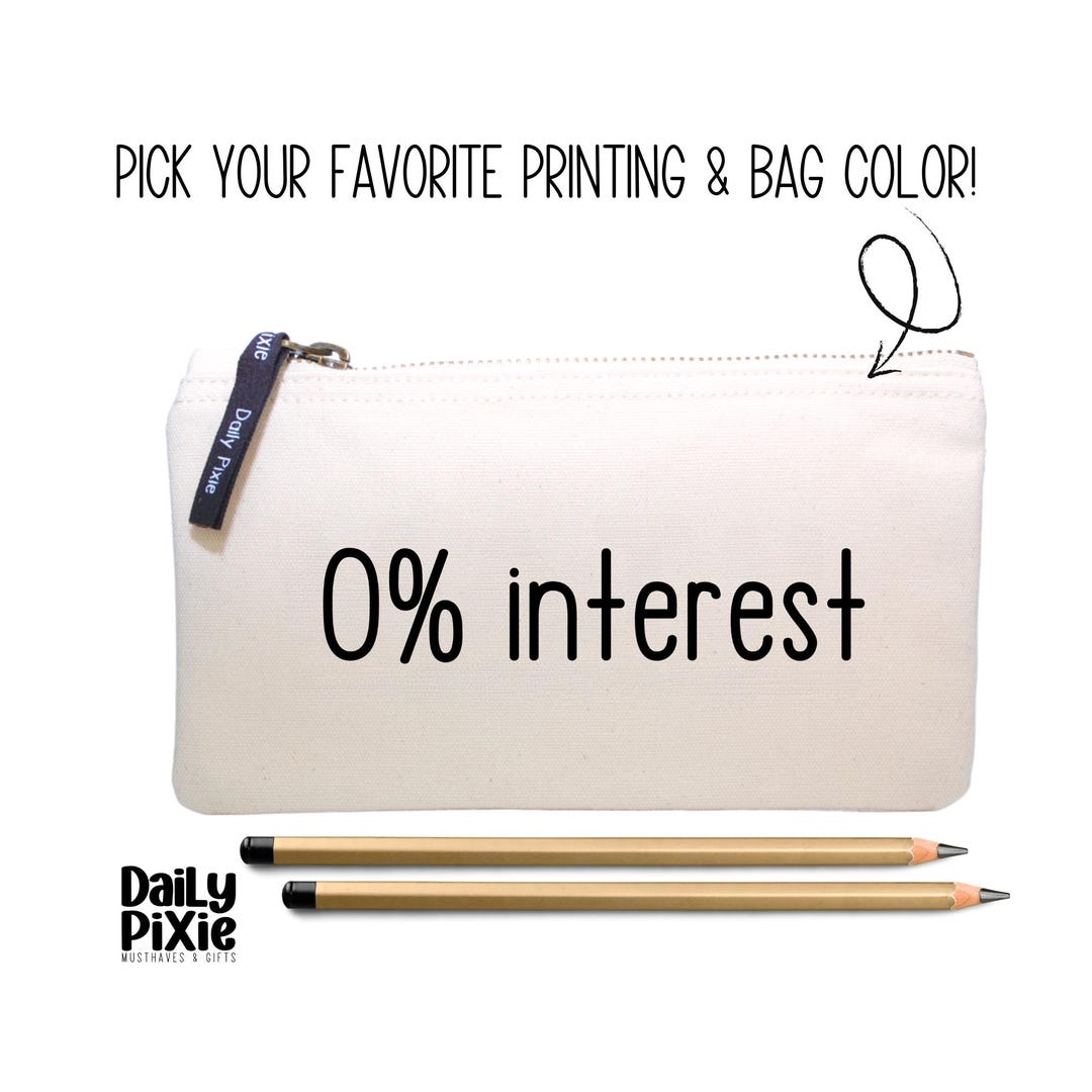 Quirky Pencil Pouch - 0% Interest, Infinite Laughs! - Etsy