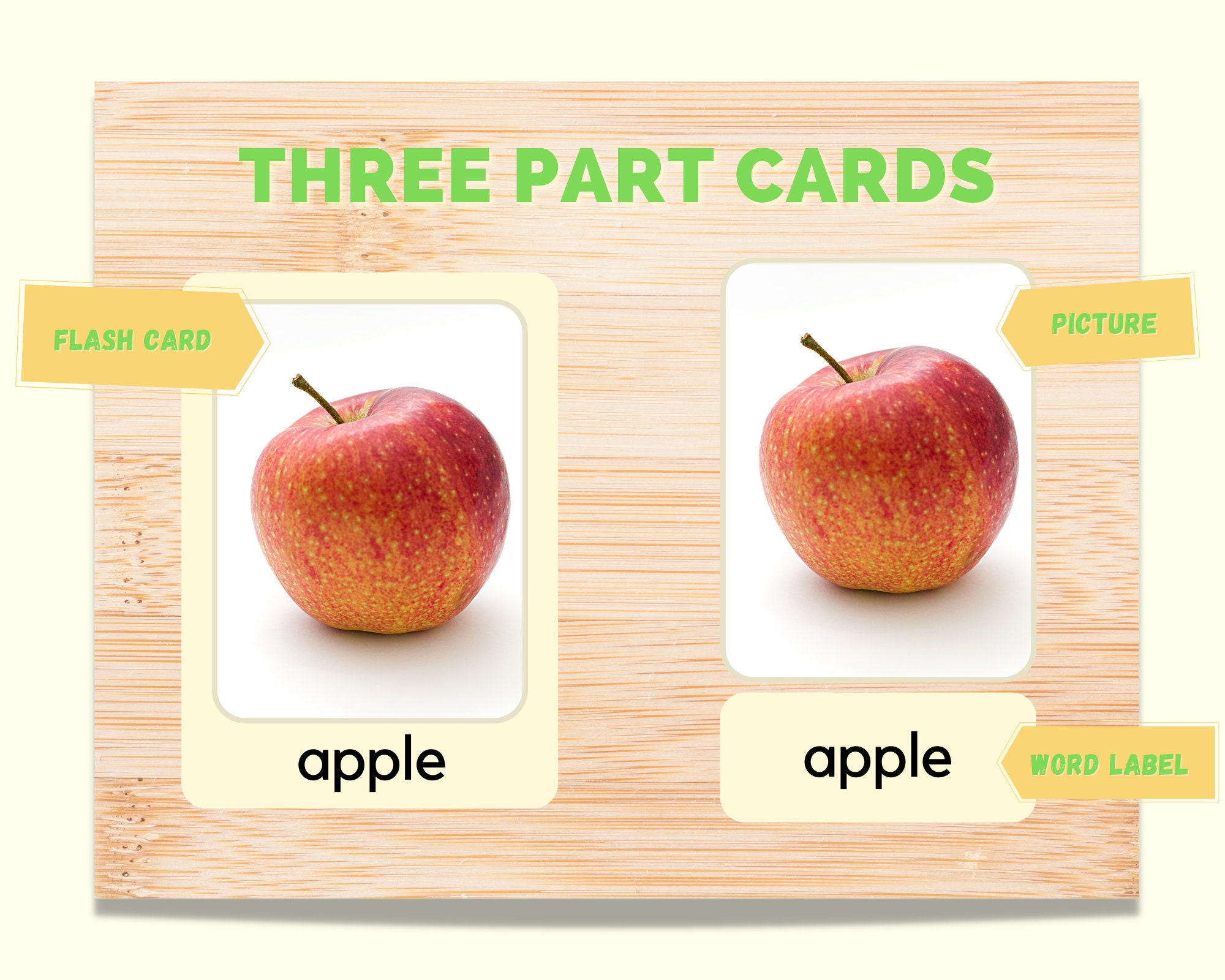 Educational Fruits and Vegetables Flash Cards for Kids Fun and ...
