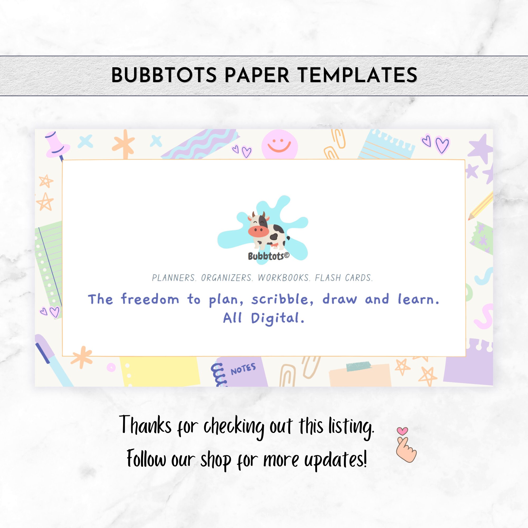 Floral Digital Note Paper Bundle Flower Prints Printable Stationery A4 ...
