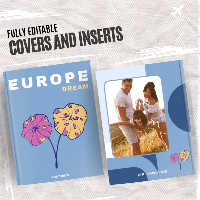 Europe Travel Photo Book Canva Template (digital Download) - Etsy