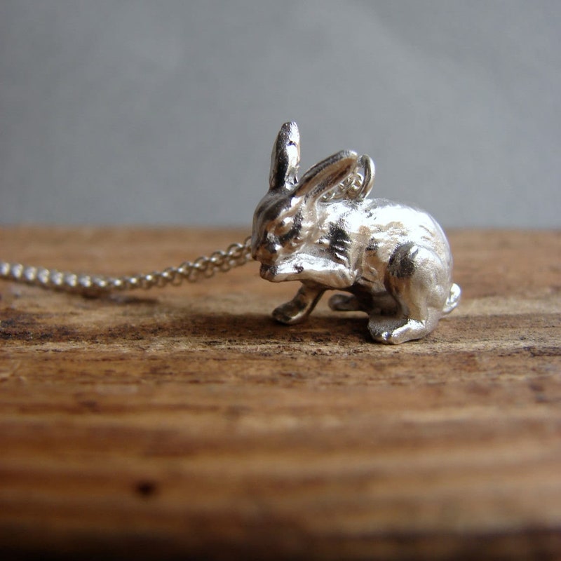 Rabbit Pendant - Etsy