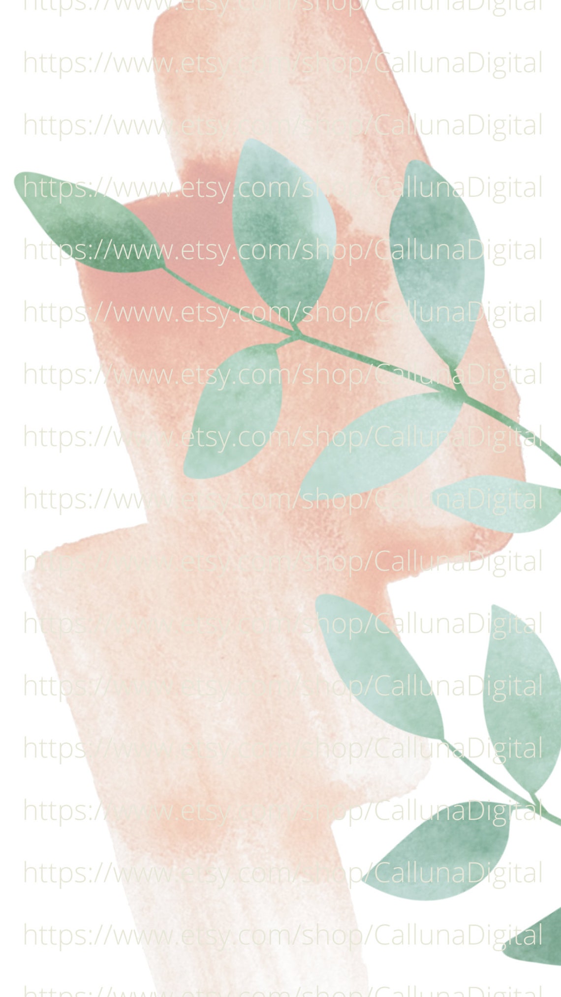 3 Botanical Iphone Wallpapers Digital Download Watercolor - Etsy