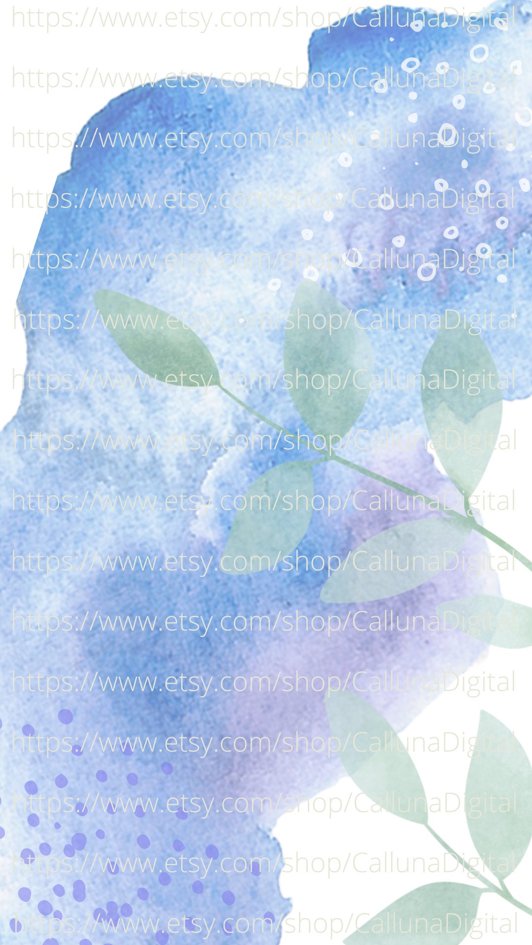 3 Botanical iPhone Wallpapers Digital Download, Watercolor Botanical ...