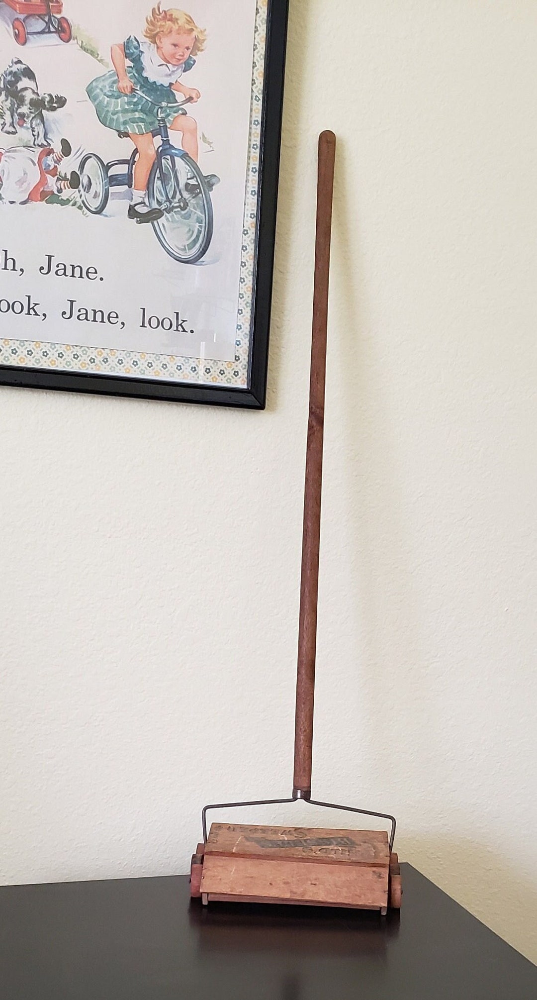 Child Bissell's Antique Wooden Sweeper, Antique Toy, Antique Child's ...