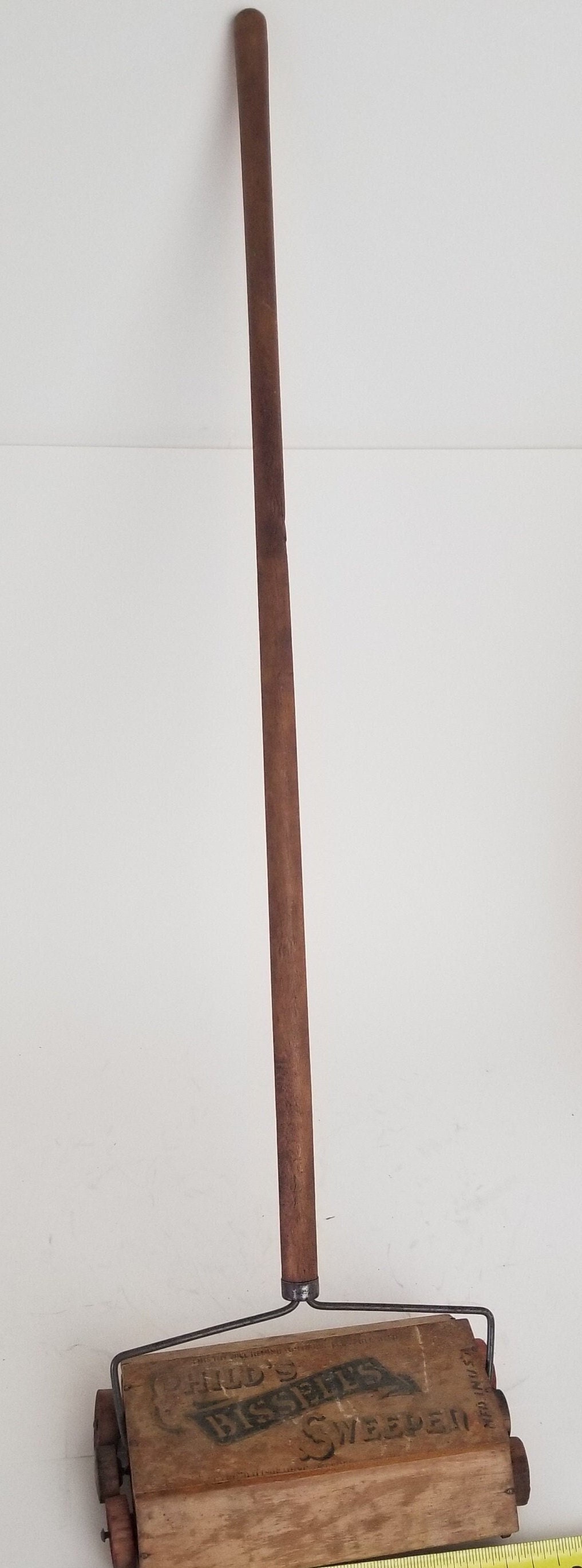 Child Bissell's Antique Wooden Sweeper, Antique Toy, Antique Child's ...
