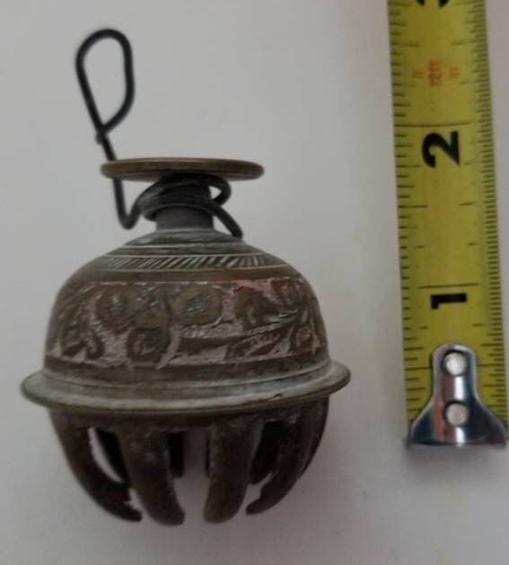 Vintage Brass Indian Elephant Claw Hand Bell Temple Faith Bell - Etsy