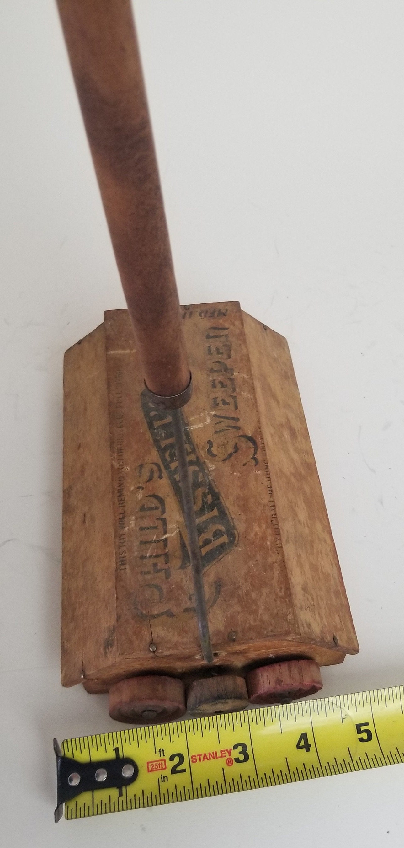 Child Bissell's Antique Wooden Sweeper, Antique Toy, Antique Child's ...