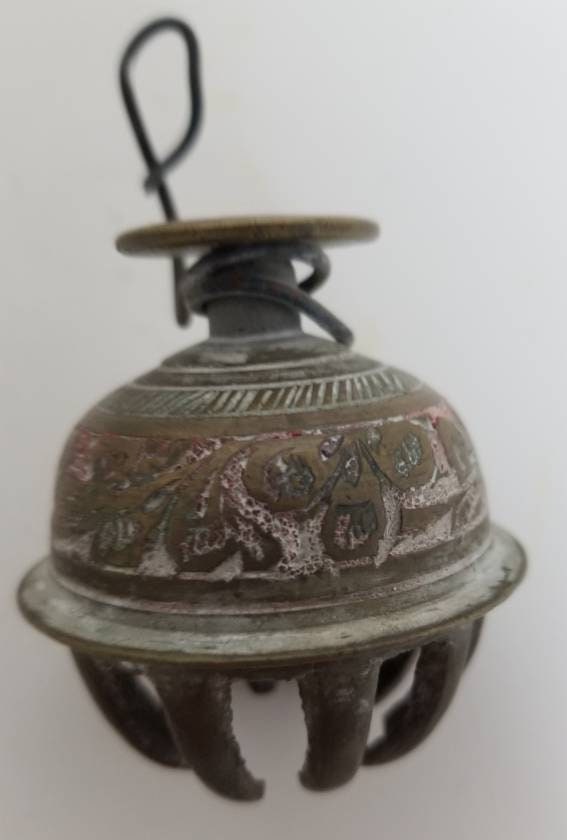 Vintage Brass Indian Elephant Claw Hand Bell Temple Faith Bell - Etsy