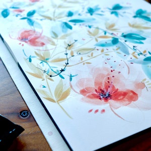 Color Exploration - Watercolor Flower Painting - ORIGINAL Art - Etsy