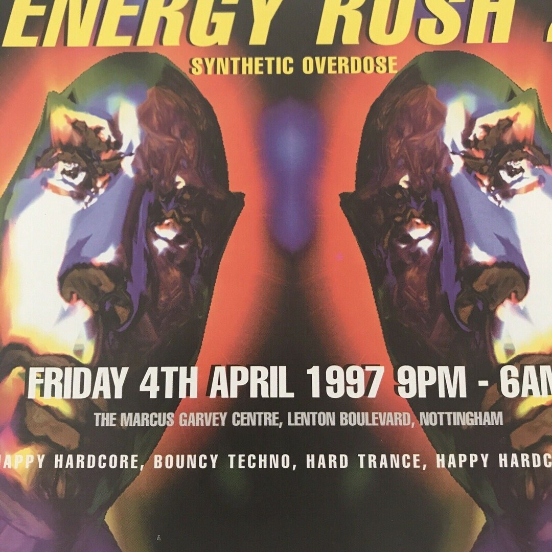 90s Y2K RAVE MEMORABILIA Flyer Marcus Garvey Centre Nottingham April ...