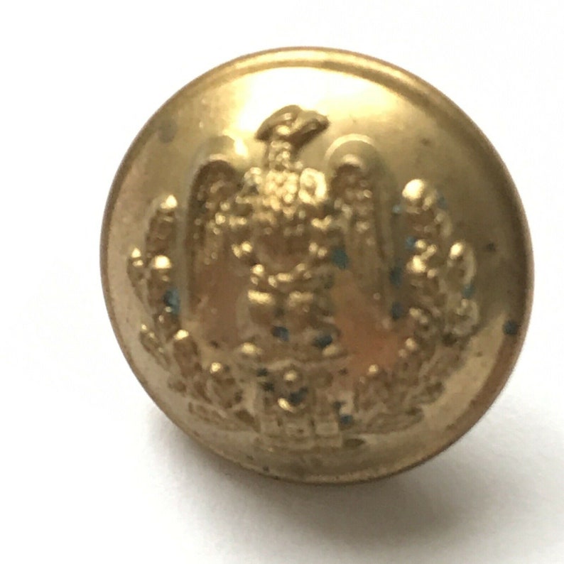 6 Mixed Vintage MILITARY BRASS BUTTONS British Army Eagle Lion Crown 12 ...
