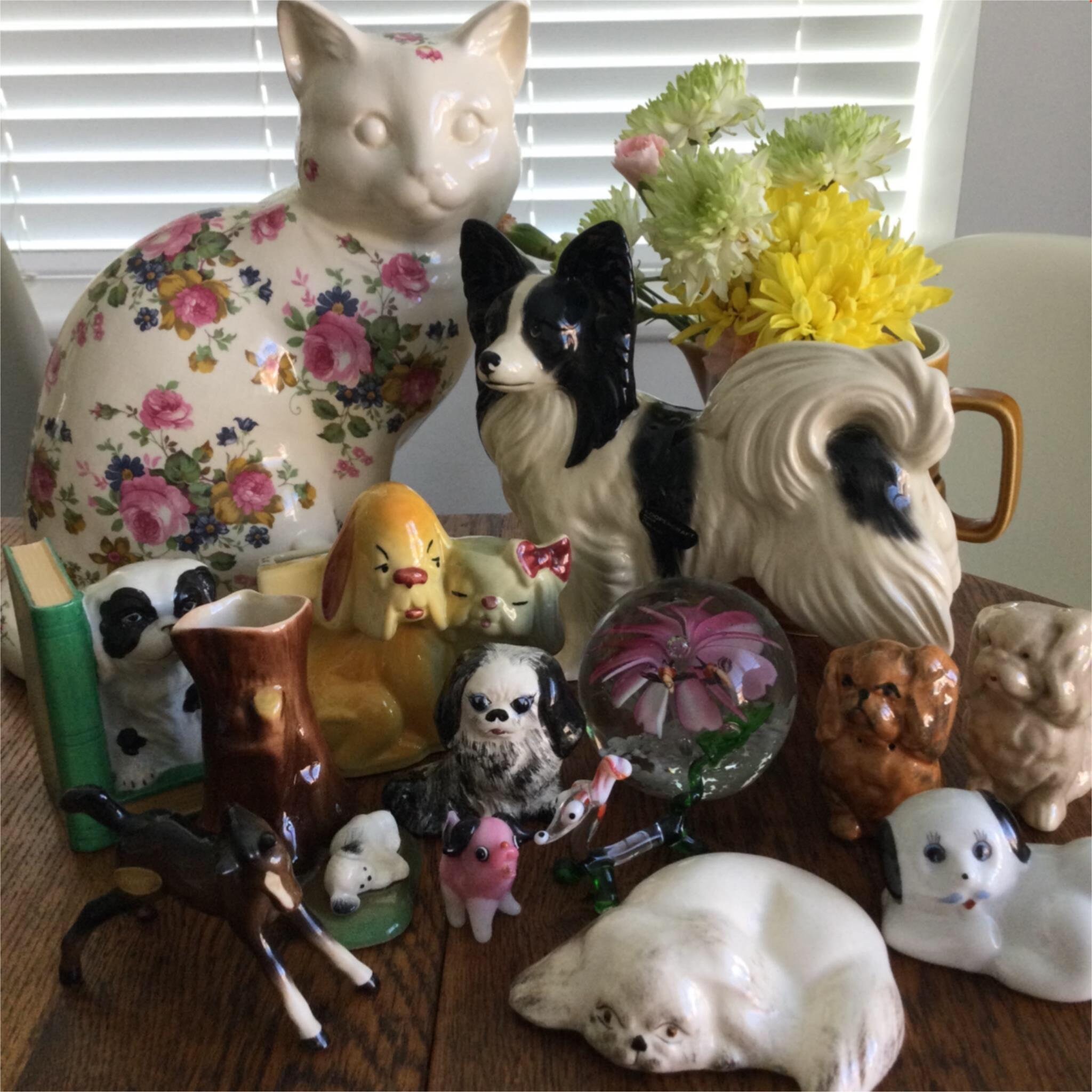 Retro Ceramic Hound Pekingese Shih-tzu Dogs Planter 611 Vase - Etsy