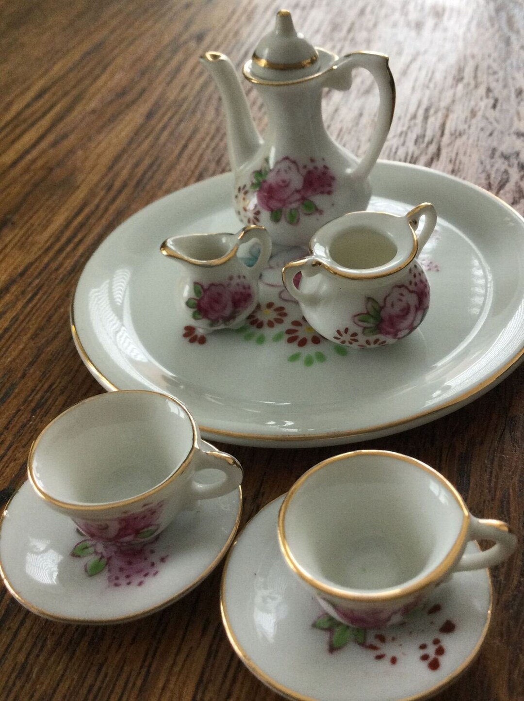 Daniel Fankhauser THUN China. Pretty Miniature China Coffee Set - Tray ...