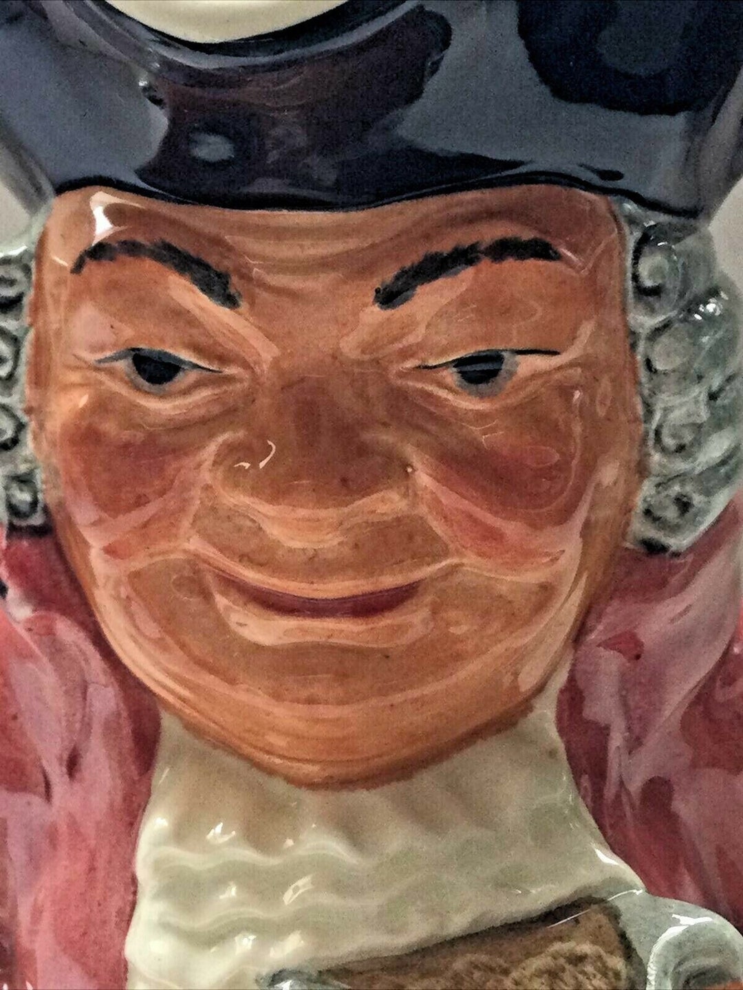KELSBORO WARE Toby Character Jug Man With Jug and Beer Black Hat Wig ...