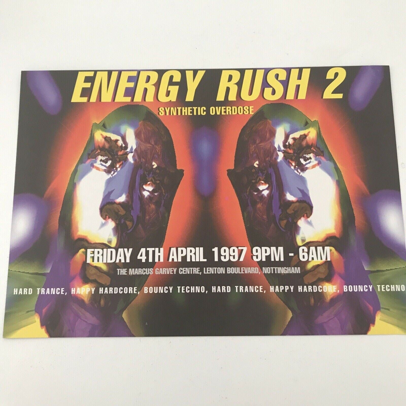 90s Y2K RAVE MEMORABILIA Flyer Marcus Garvey Centre Nottingham - Etsy UK