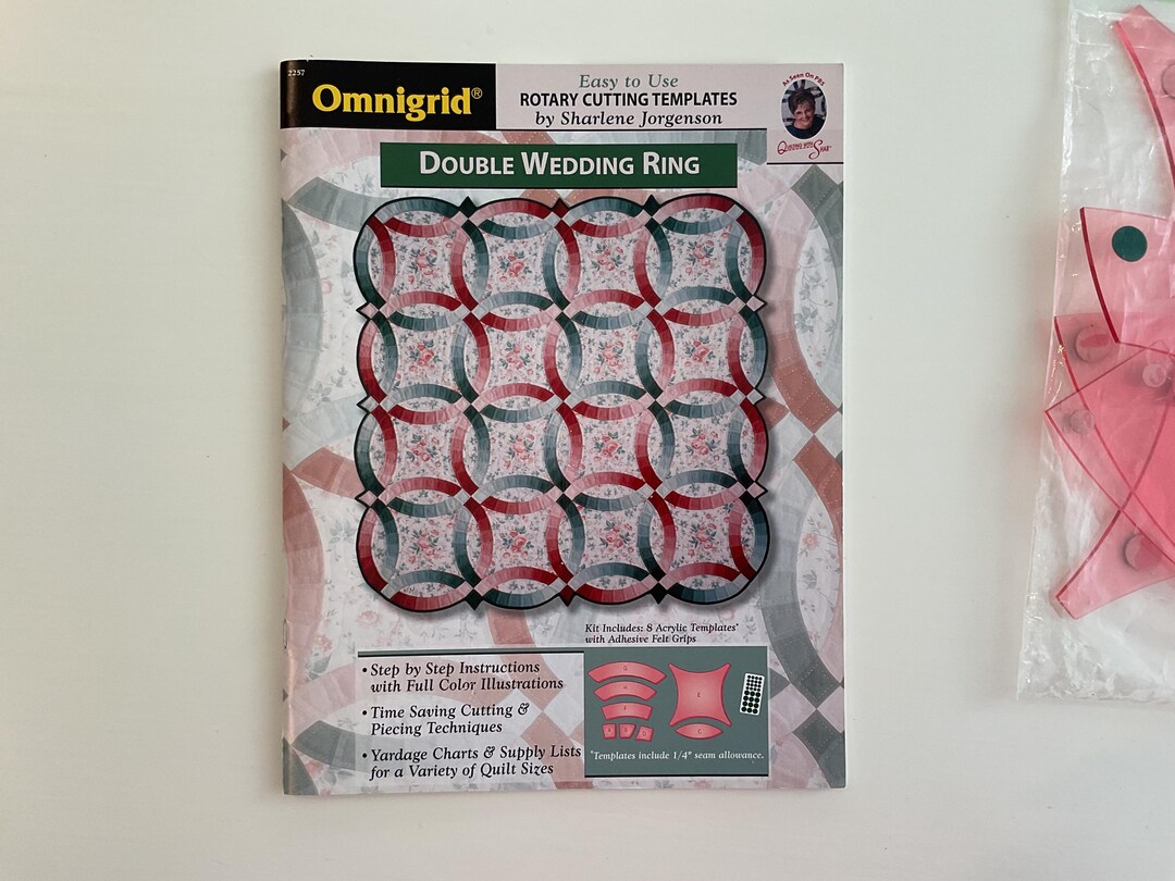 Omnigrid Double Wedding Ring Rotary Cutting Templates and Instruction ...