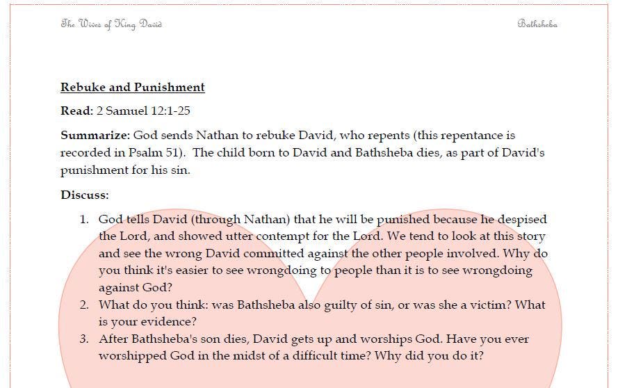 Wives of King David Bible Study - Etsy