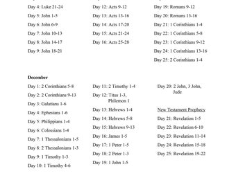 2023 Bible Reading Plan - Etsy