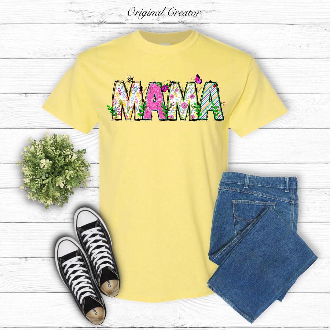 Mama Png, Mama Spring, Mama With Flowers, Spring Design - Etsy