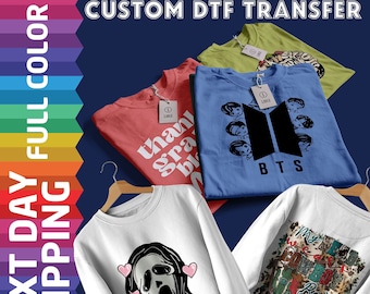 DTF Gang Sheet Transfer, Custom DTF Print, DTF Print Design, Custom Logo Sheet, Custom Heat ...