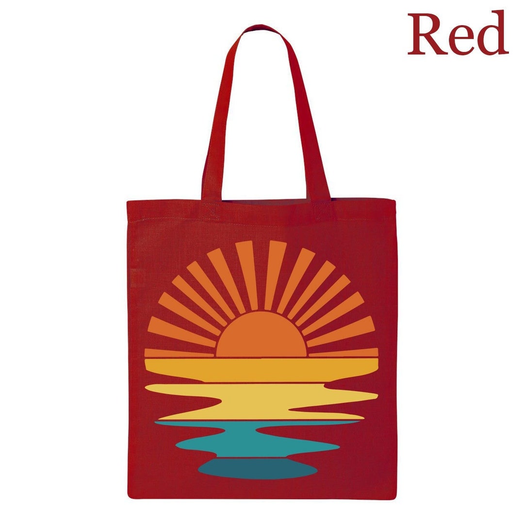 Sunset Tote Bag Beachy Vibes Tote Bag Sunshine Tote Bag