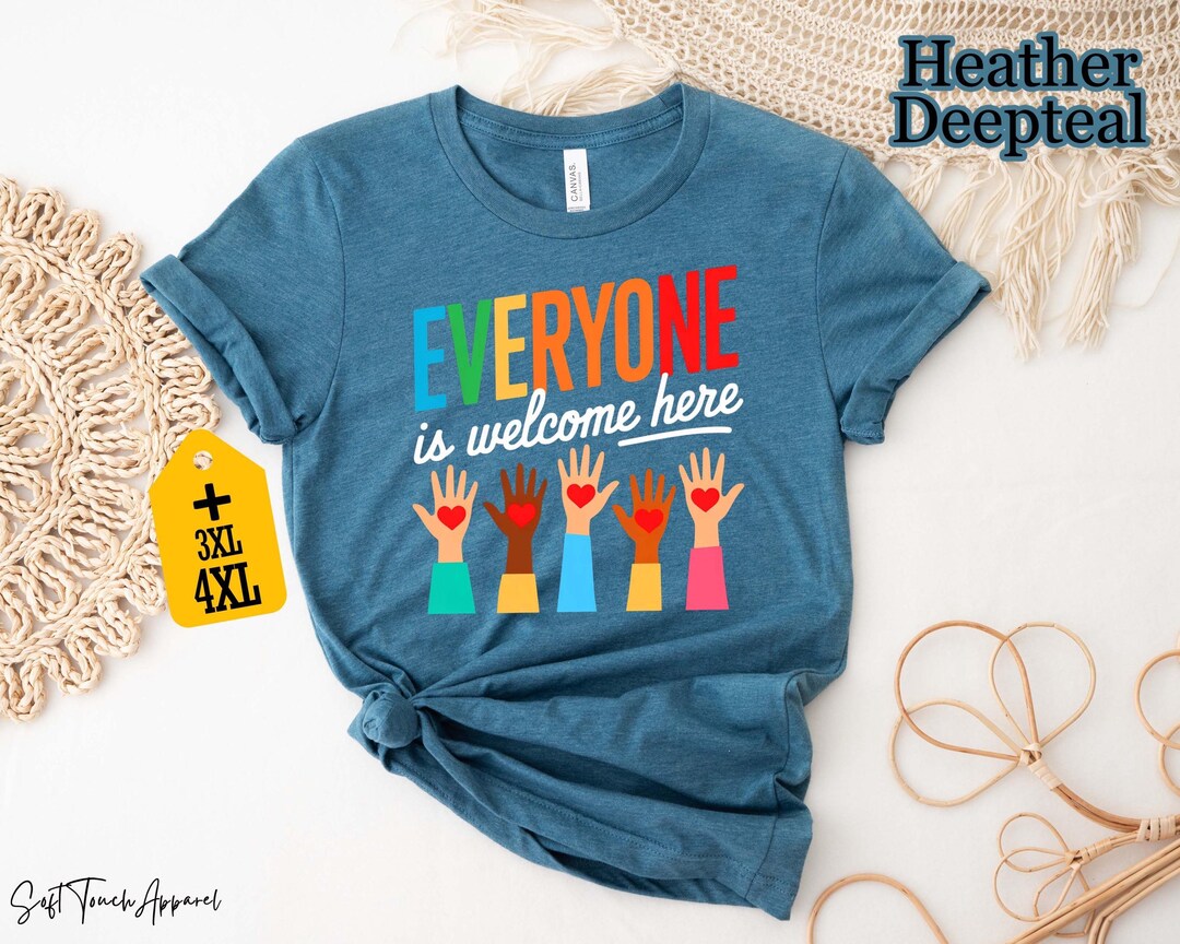 Chemise d'enseignant Idaho, t-shirt tout le monde est le bienvenu ici ...