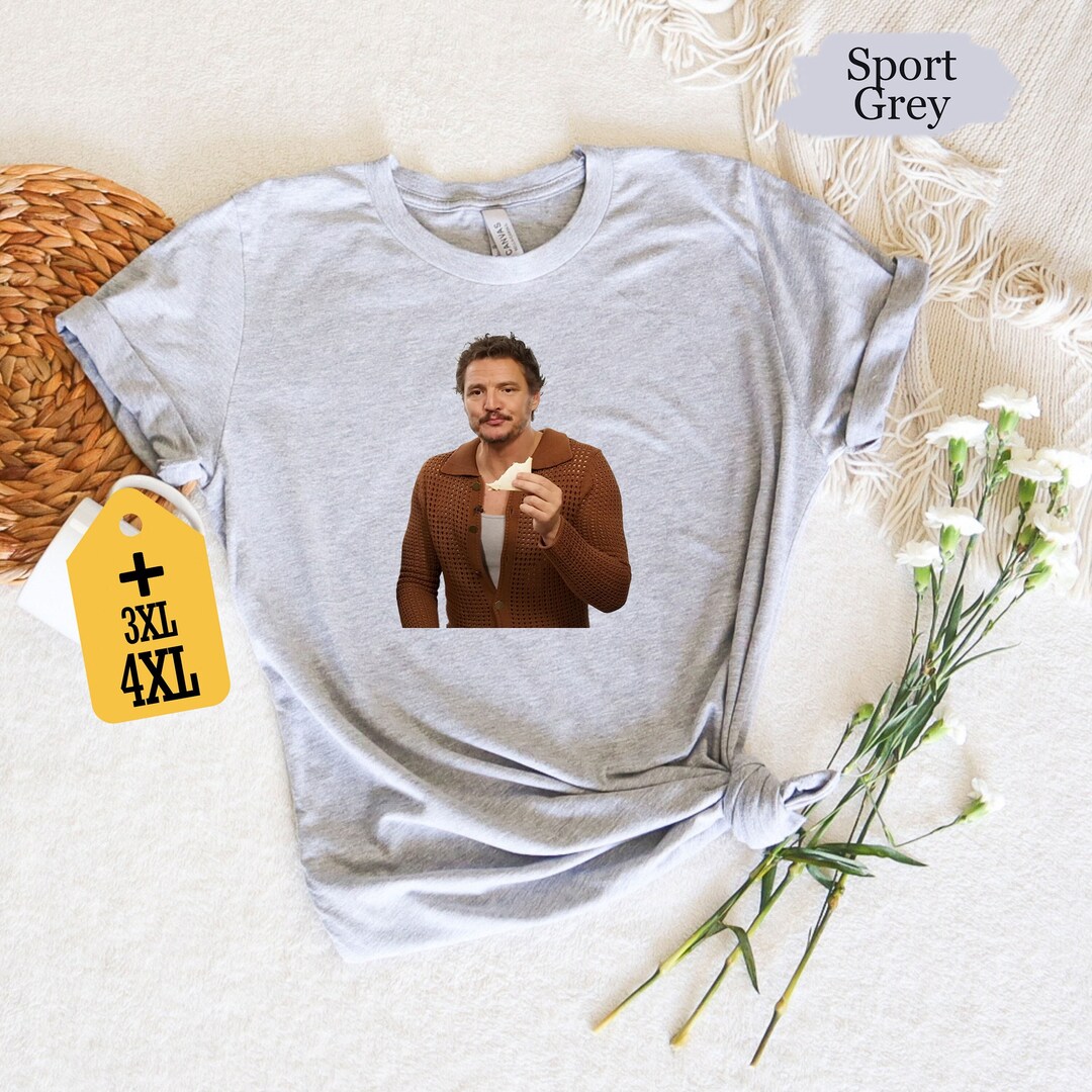 Pedro Pascal Eating Sandwich Shirt, Pedro Pascal Shirt, Fireflies Shirt ...