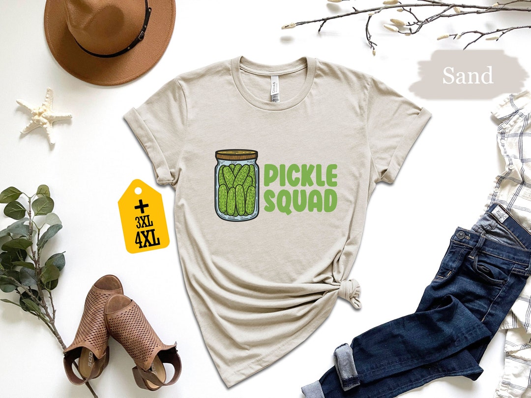 Pickle Squad Shirt, Funny Pickle Shirt, Cute Vegan Shirt, Canned Pickles Shirt, Pickle Lover ...