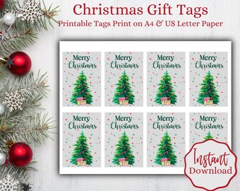 Christmas Song Gift Tags Printable INSTANT DOWNLOAD - Etsy