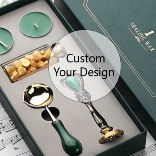 Premium Vintage Gift Box Wax Seal Kit Custom Wax Seal Stamp | Etsy