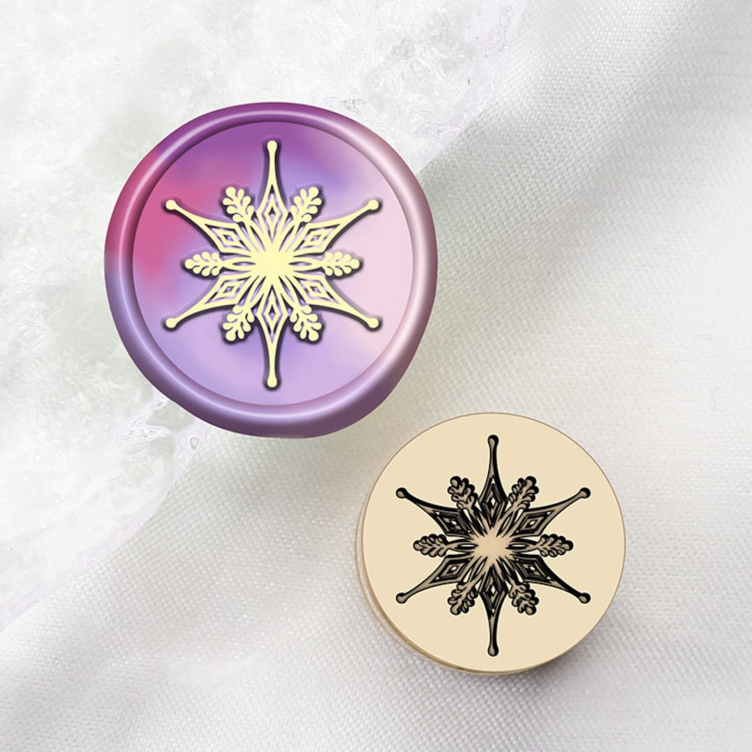 Snowflake Wax Seal Stamp Kit,snowflake Wax Seal Kit, Envelope Seal ...