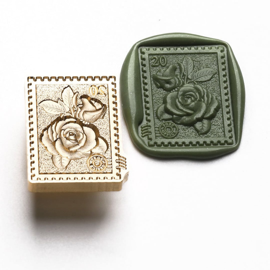 3D Rose Stamp Wax Seal Stamp Kit,rose Wax Seal Kit, Envelope Seal Stamp ...