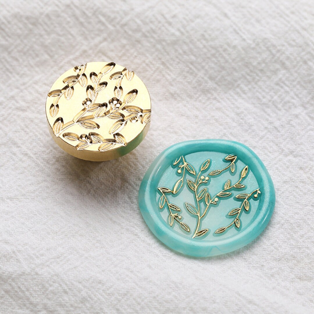 Tree Branches Wax Seal Stamp Kit, Greenery Grass Wax Seal Kit, Envelope ...