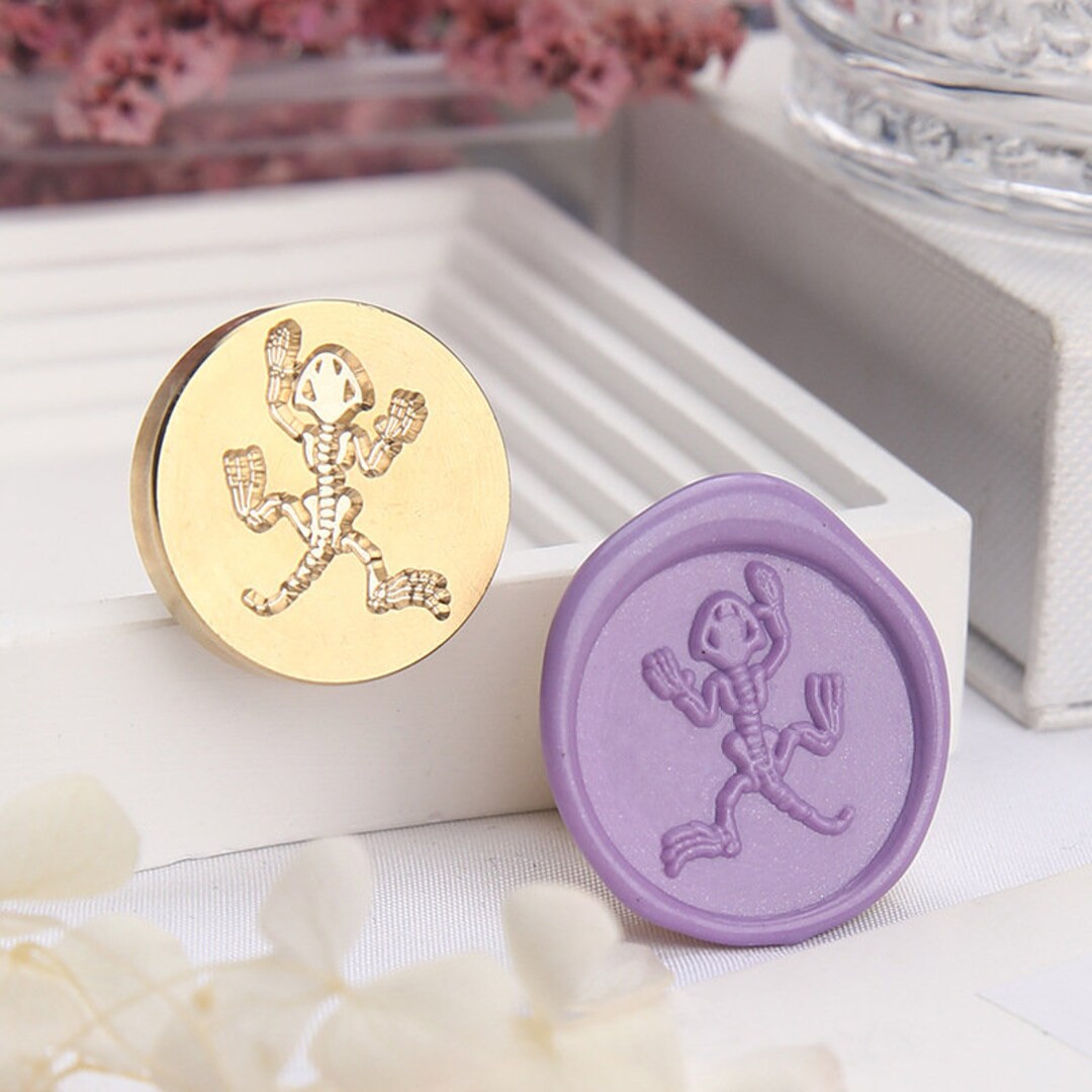 Ancient Lizard Fossil Wax Seal Stamp Kit, Fossil Wax Seal Kit, Envelope ...