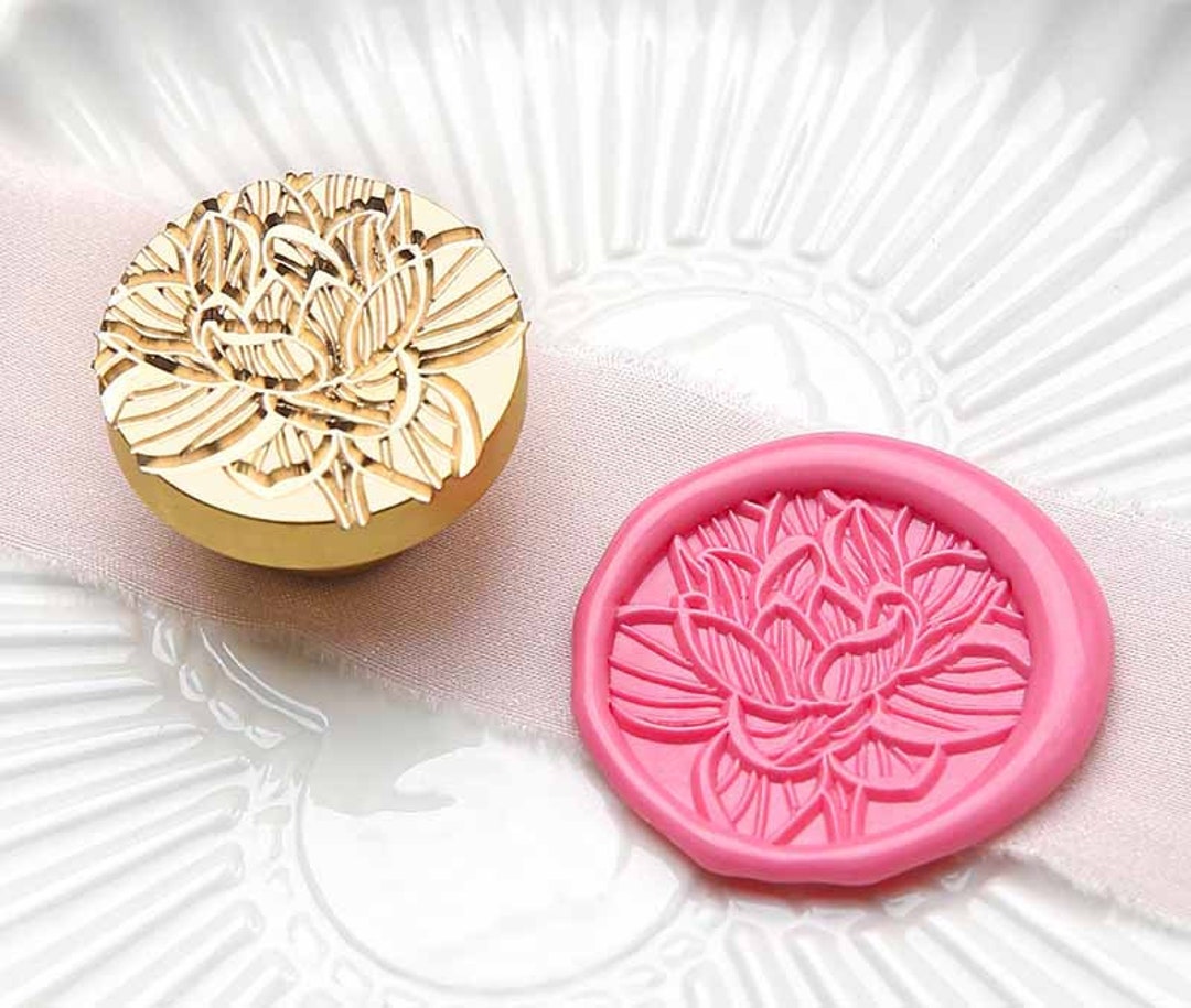 Lotus Wax Seal Stamp Kit, Lotus Wax Seal Kit, Envelope Seal Stamp ...