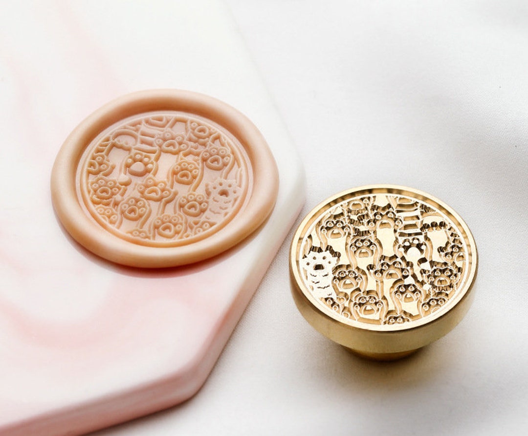 Cat Paws Wax Seal Stamp Kit, Paw Wax Seal Kit, Envelope Seal Stamp ...