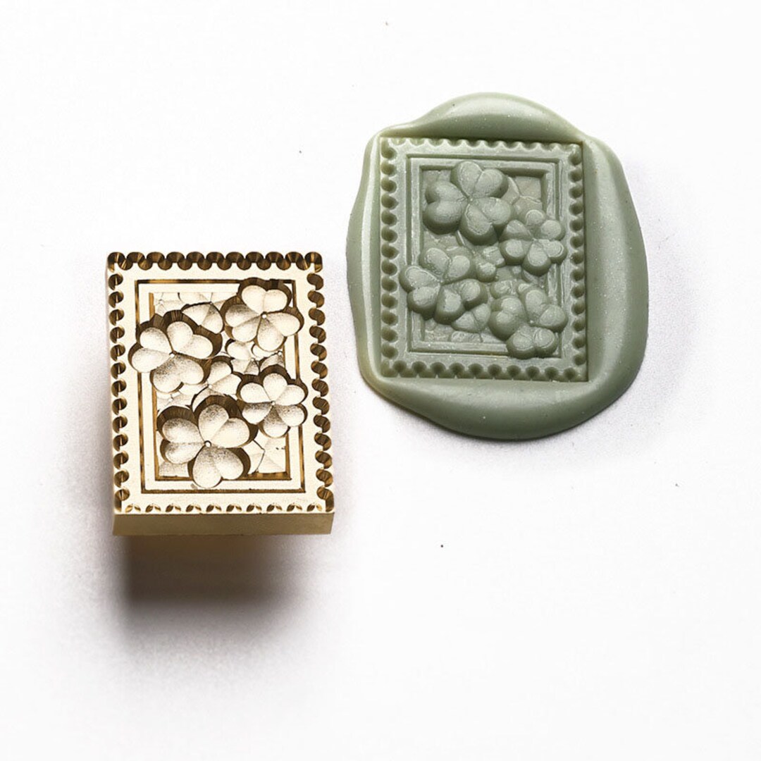 3D Clover Stamp Wax Seal Stamp Kit,cloverwax Seal Kit, Envelope Seal ...
