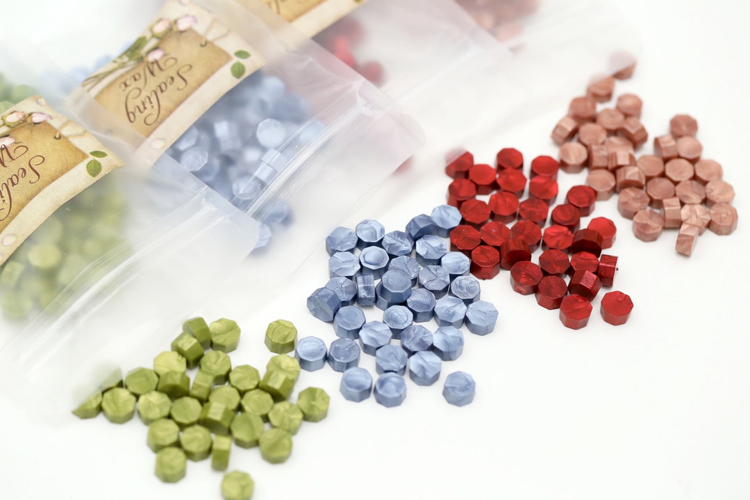 Wax Seal Beads ,100 Beads Sealing Wax Beads for Wax Seal Stamp ,mixed ...