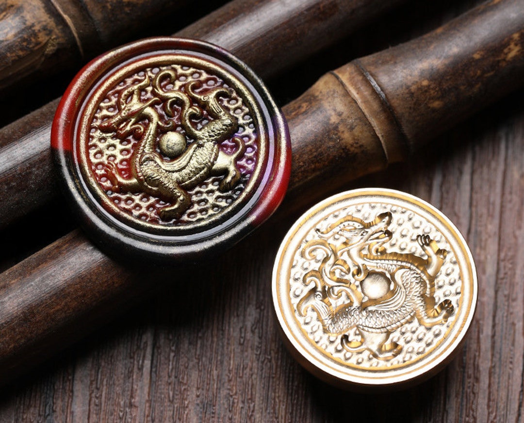 3D the Blue Dragon Wax Seal Stamp Kit,dragon Wax Seal Kit, Envelope ...