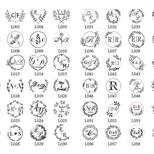 Custom Wedding Wax Seal Stamp Kit, Personalized Stamp Green Box Gift ...