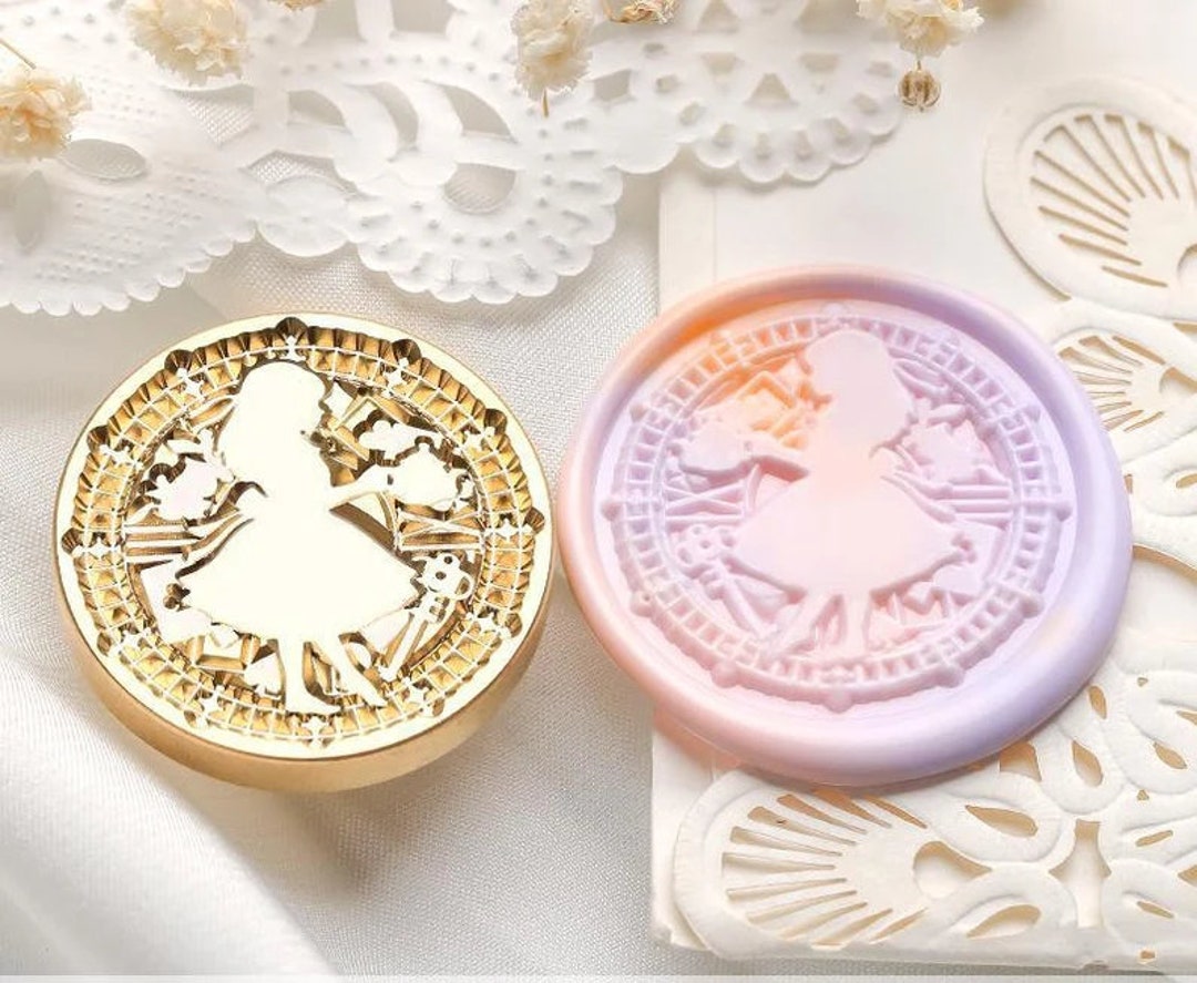 Alice Wax Seal Stamp Kit,wax Seal Kit, Envelope Seal Stamp, Invitation ...