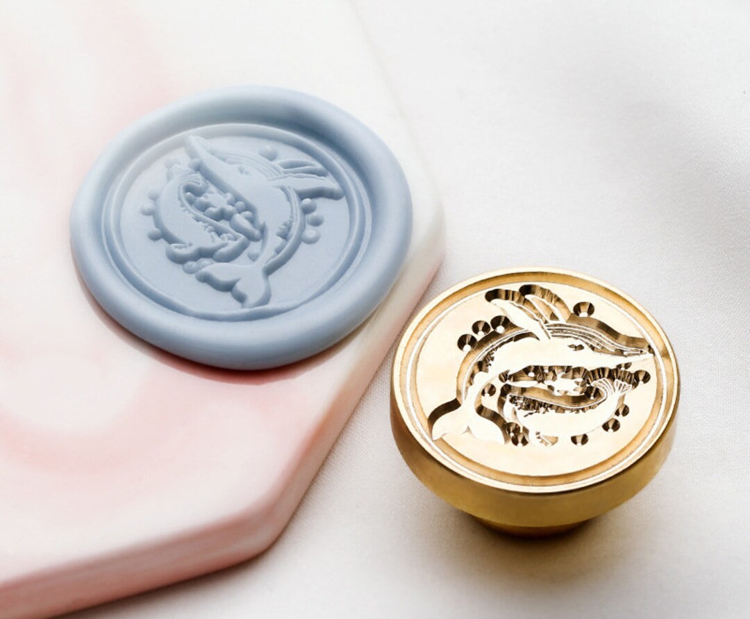 Whale Wax Seal Stamp Kit, Whale Wax Seal Kit, Envelope Seal Stamp ...