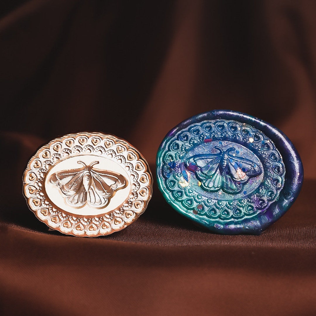 Silkworm Moth Wax Seal Stamp Kit,moth Wax Seal Kit, Envelope Seal Stamp ...