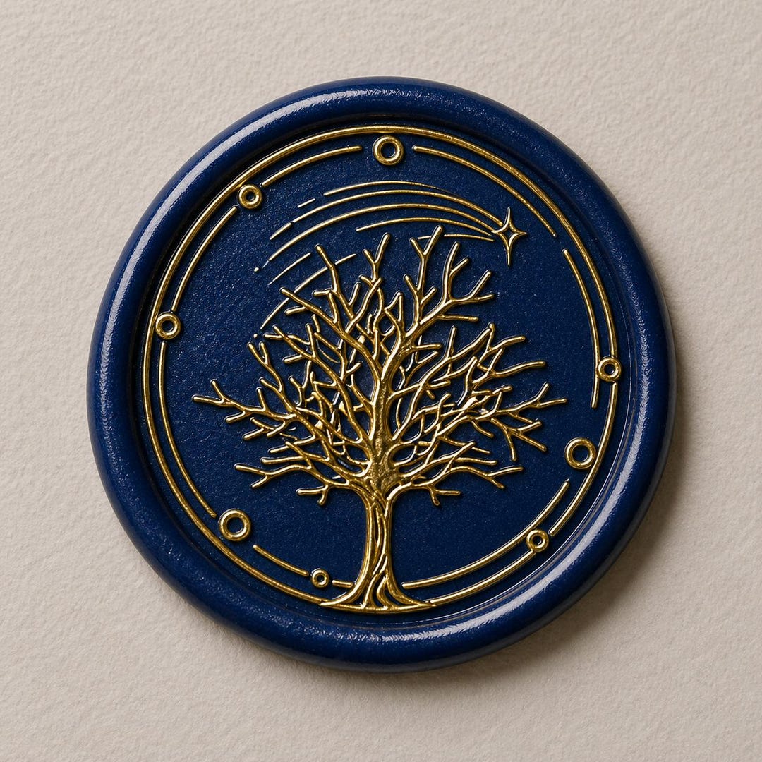 Starr Tree Wax Seal Stamp Kit,glaxy Tree Wax Seal Kit, Envelope Seal ...