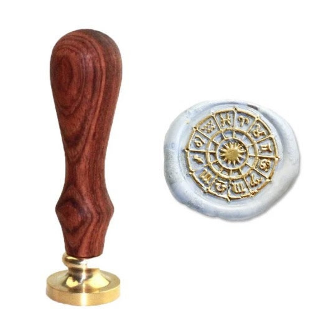 Zodiac Sun Wax Seal Stamp Kit, Tarot Constellation Symbol Wax Seal Kit ...