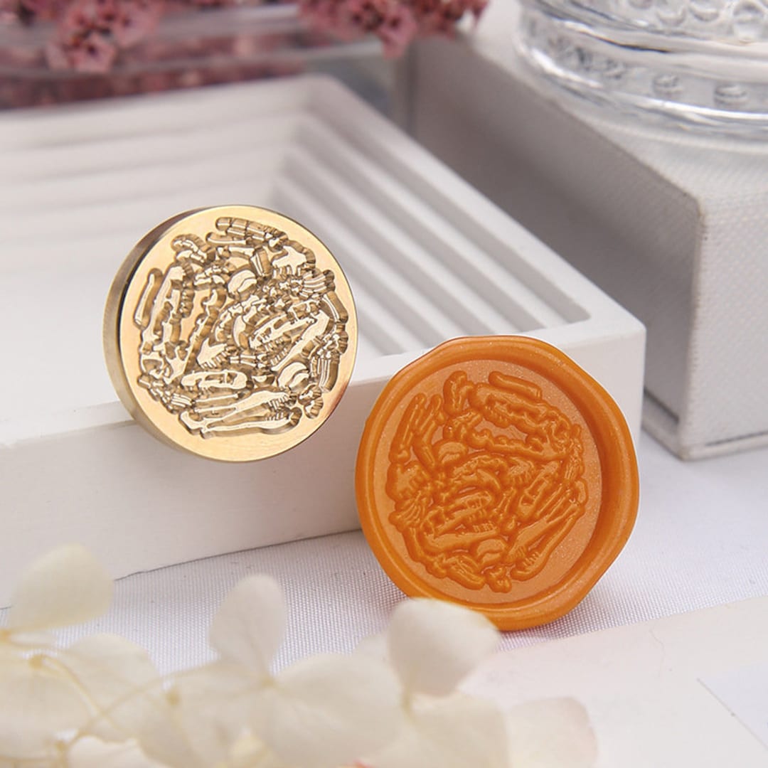 Cretaceous Fossils Wax Seal Stamp Kit, Fossil Wax Seal Kit, Envelope ...