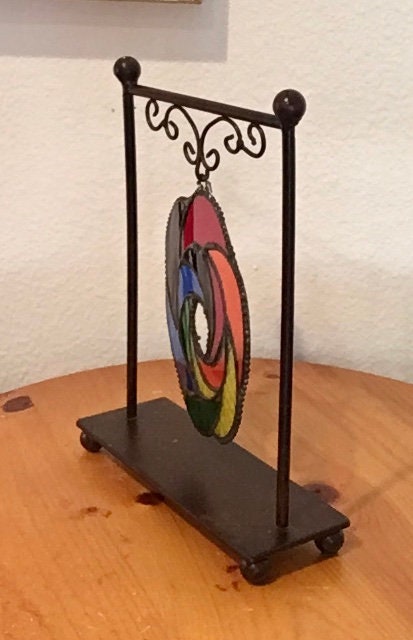 Rainbow Tabletop Suncatcher With Metal Display Stand - Etsy