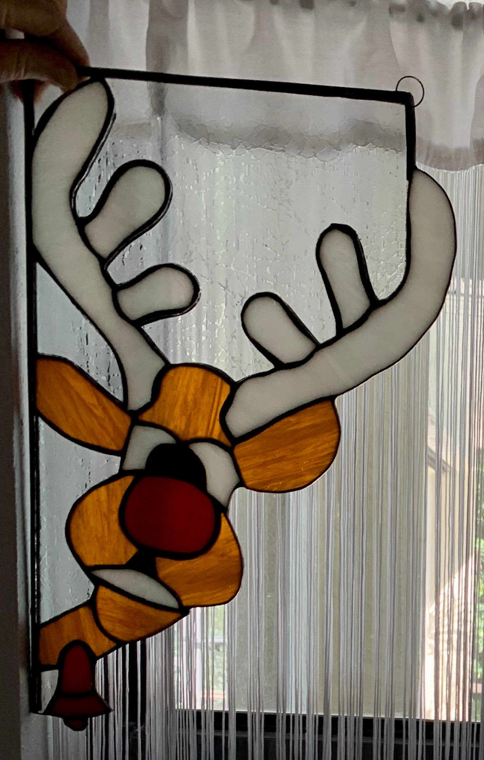Peeking Rudolph - Etsy