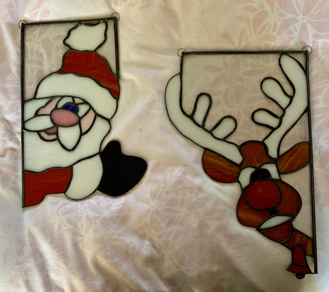 Peeking Rudolph - Etsy